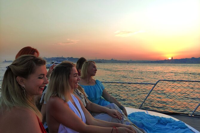 Bosphorus Sunset Cruise with Wine, Feel Special On A Luxury Yacht