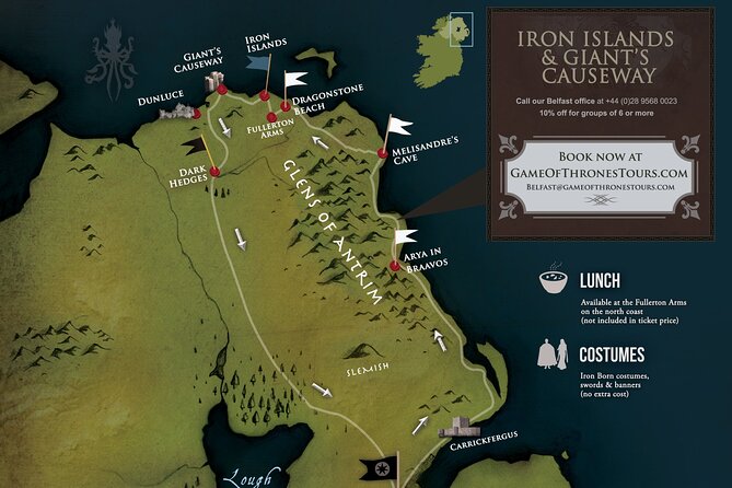 Game of Thrones - Iron Islands & Giant's Causeway from Belfast