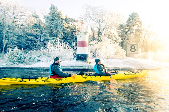 Stockholm: Winter Kayaking, Swedish Fika and hot Sauna Experience