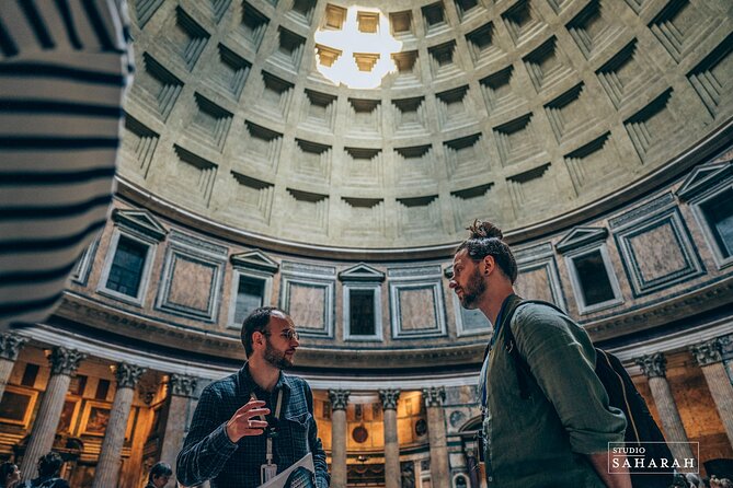 Guided tour of the Pantheon - Marvel at the Egyptian Corinthian Columns and Original Marble Floors