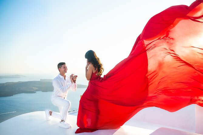 Professional Flying Dress Photoshoot In Santorini - Who Will Love This Experience?