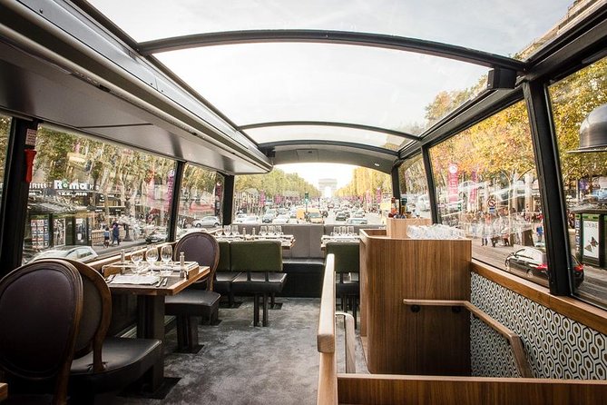 Paris Bustronome Gourmet Sightseeing Lunch on a Panoramic Bus - FAQ