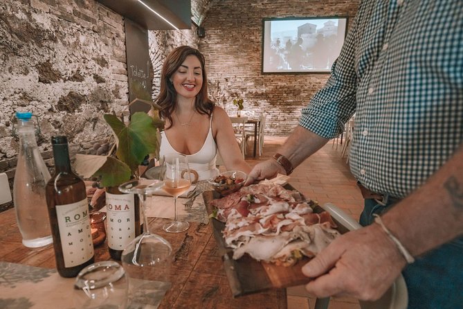 Roman countryside Food & Wine Tasting in a medieval winery - Key Points