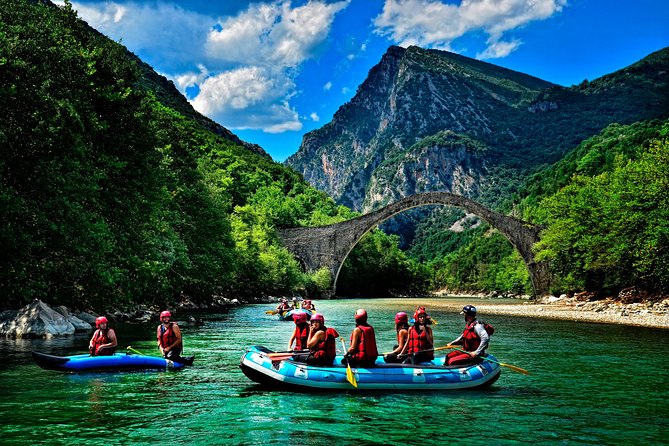 Arachthos white water river Rafting: Plaka's Bridge- Tzari - Setting the Scene: The Starting Point at Plaka Bridge