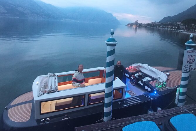 Lake Garda Tour aboard a Venetian Taxiboat - Key Points