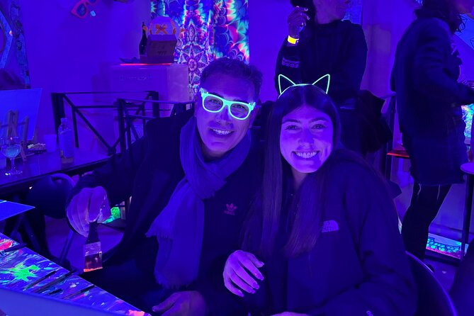 Neon Art Painting Experience in Immersive Studio (No Stop Wine) - Key Points