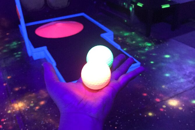 Prague Black Light Mini Golf Admission Ticket - Key Points