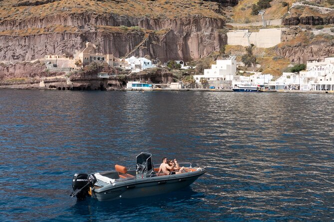 Ranieri Soverato Boat Rental in Santorini -License free- Be a Captain for a day - Who Will Enjoy This?