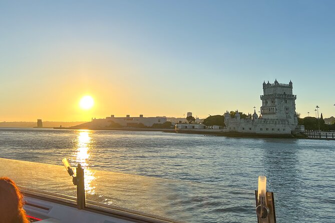 Sunset cruise on Tagus river with Welcome Drink included - An Immersive Look at the River Cruise Experience