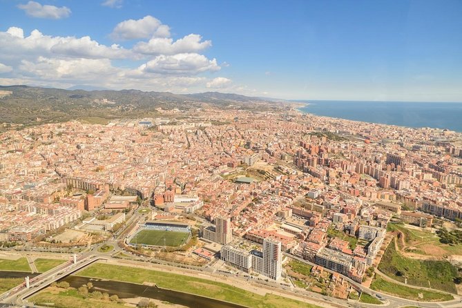 Barcelona's Coastline Helicopter Flight Video Included