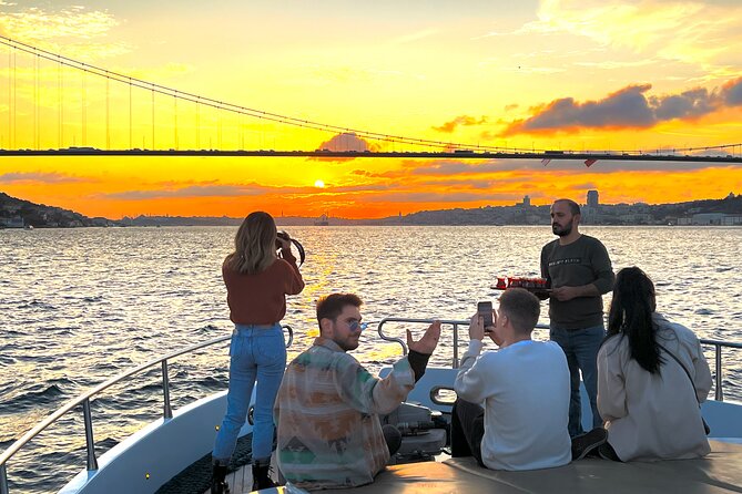 Bosphorus Sunset or Daytime Yacht Cruise with Snacks & Live Guide - In The Sum Up