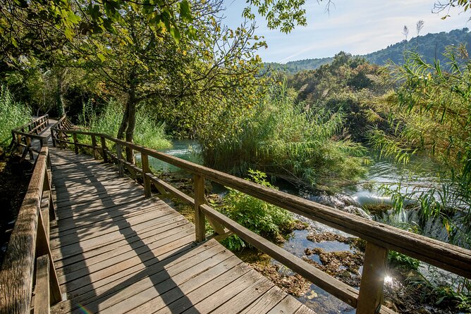 From Trogir, Seget, Okrug: Krka Waterfalls & ibenik Culture Tour