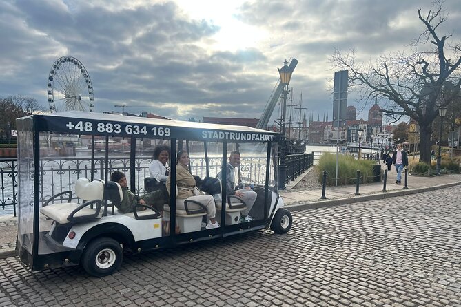 Gdansk: 2H City Sightseeing Tour LIVE GUIDED by Buggy/Golf cart