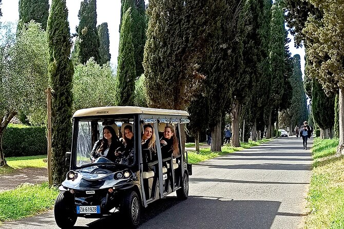 Rome: Appian Way Catacombs Guided Tour with Golf Cart Shuttle - Small Group, Big Impact