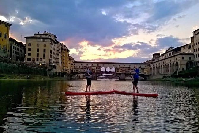 SUP at Ponte Vecchio with a Floating Drink - Florence Paddleboarding - Reviews and Real-Life Impressions
