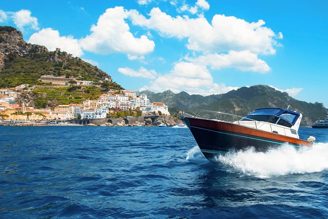 Amalfi Coast Boat Tour With Pickup from Sorrento Area Hotels - Detailed Breakdown of the Itinerary