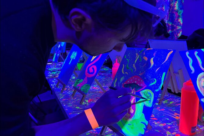 Neon Art Painting Experience in Immersive Studio (No Stop Wine) - The Sum Up
