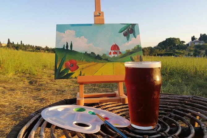 Paint And Drink Florentine Hills Art at La Birr'aia in Marignolle - Authentic Reviews and Highlights