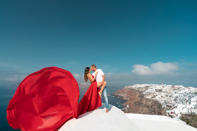 Private Flying Dress Photoshoot in Santorini - Authenticity and Value