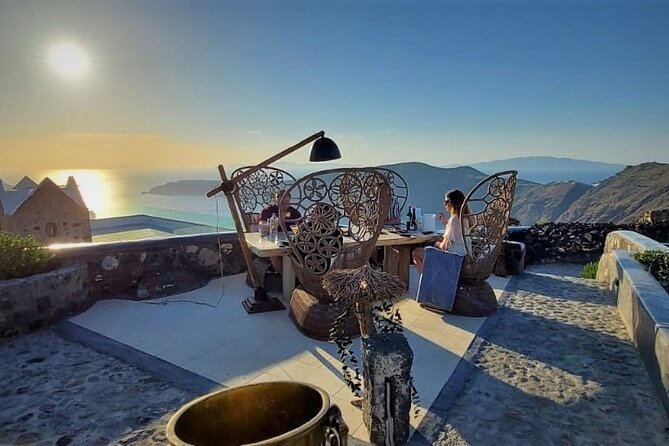 Private Romantic Sunset Dinner with Caldera views in Santorini - The Wine and Extras