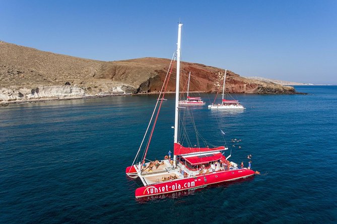 Sailing Catamaran Cruise in Santorini with BBQ, Drinks and Transfer - Cost and Value