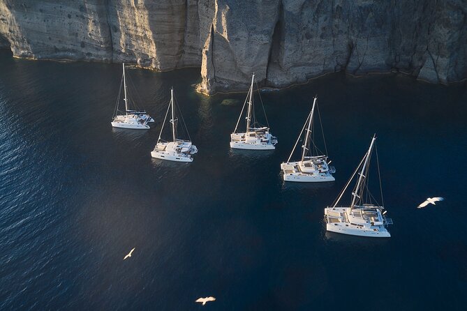 Santorini: Caldera Luxury Catamaran Cruise with Meal & Drinks - Practical Considerations