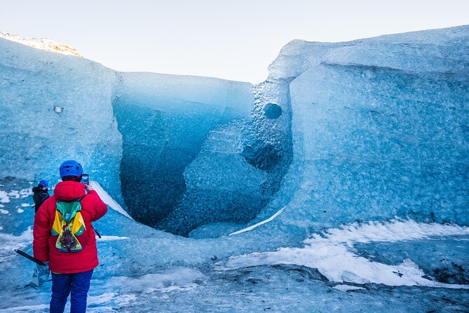 Ice Cave and Glacier walk into blue glacier canyon - The Price and Value