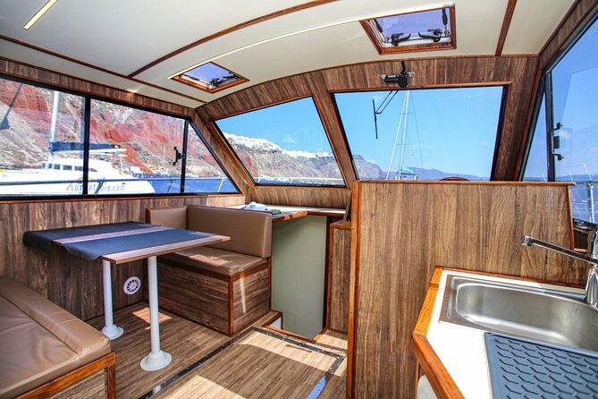 Santorini Private Cruise Sightseeing Tour with BBQ and Drinks - FAQs