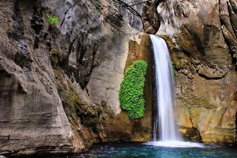 Alanya: Canyon, Waterfall, Boat Tour & Cave by Cabrio Bus