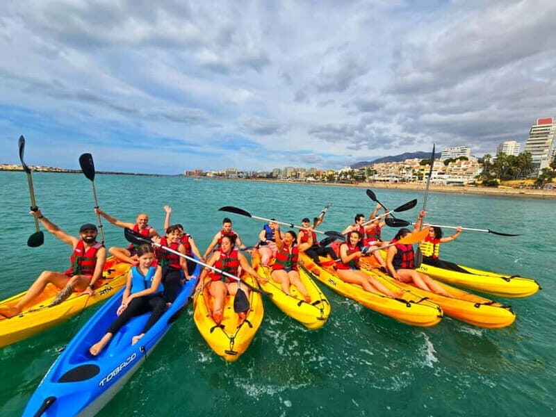Benalmádena: Kayaking and Snorkeling Tour with Photos