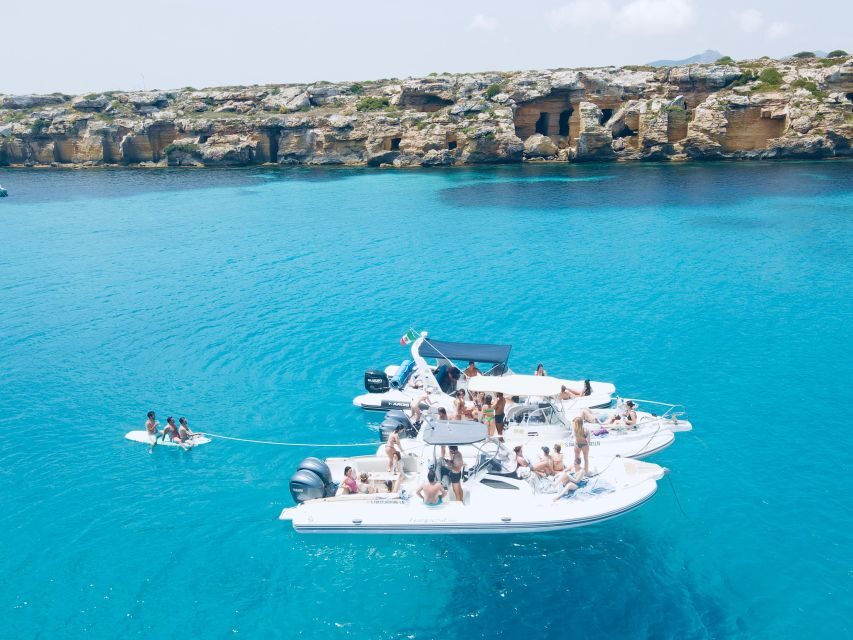 Boat tour of Favignana and Levanzo from Trapani - Cala Rossa and Island Disembarkation