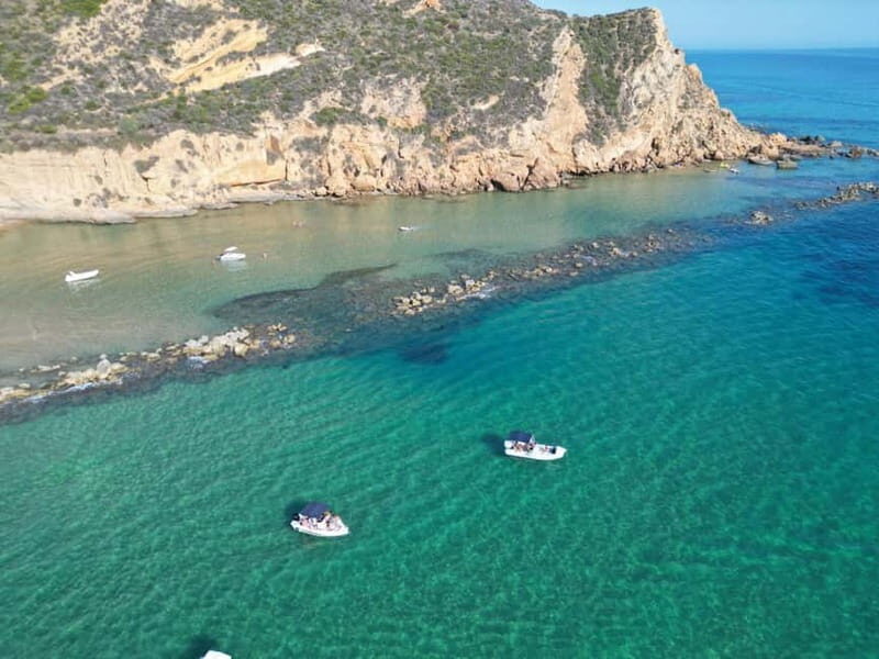 Boat tour of the Agrigento coast with licensed tour guide on board