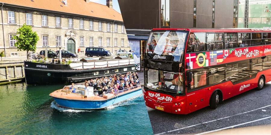 Copenhagen: Hop-On Hop-Off Bus Tour with Boat Tour Option