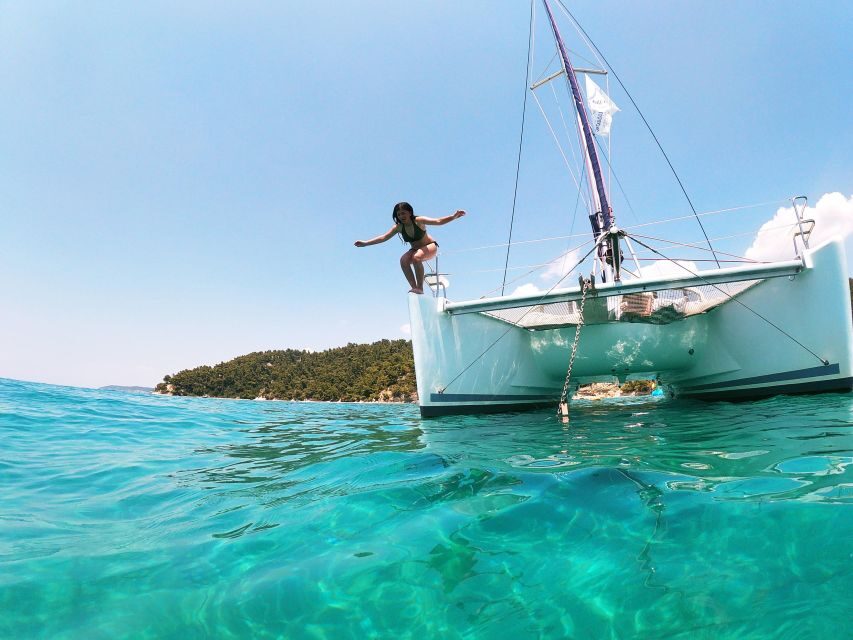 Corfu: Half Day Private Cruise on Lagoon Catamaran