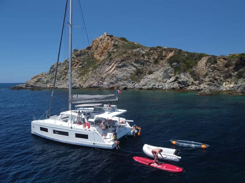 Departure from BRUSC: Half-day catamaran cruise