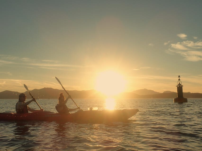 Dolphin Kayak Safari at Sunset at Golfo Aranci