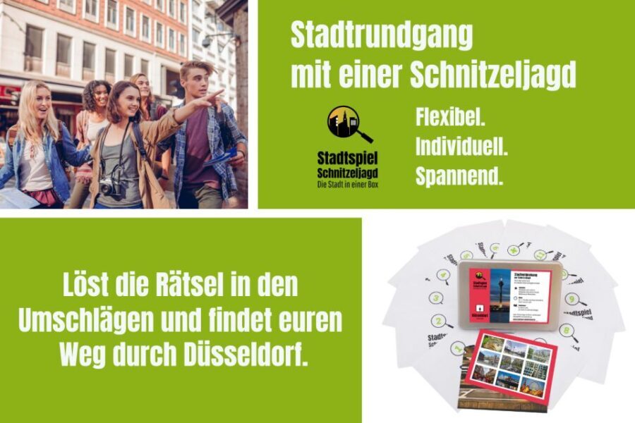 Düsseldorf: Scavenger Hunt Self-Guided Tour