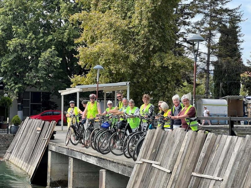 E-biking across the border, from Ohrid to Albania.