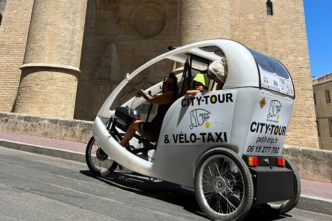 Explore Montpellier by bike-taxi on a 3-hour private trip