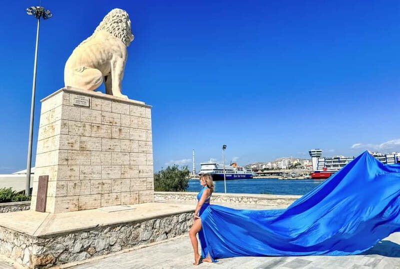 Flying Dress Photoshoot - Piraeus Cruise Port