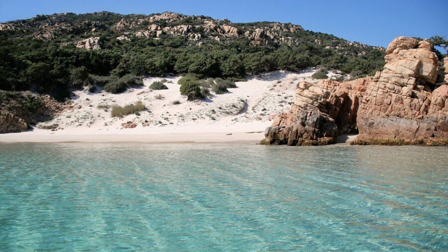 From Cannigione: Catamaran tour in La Maddalena Archipelago