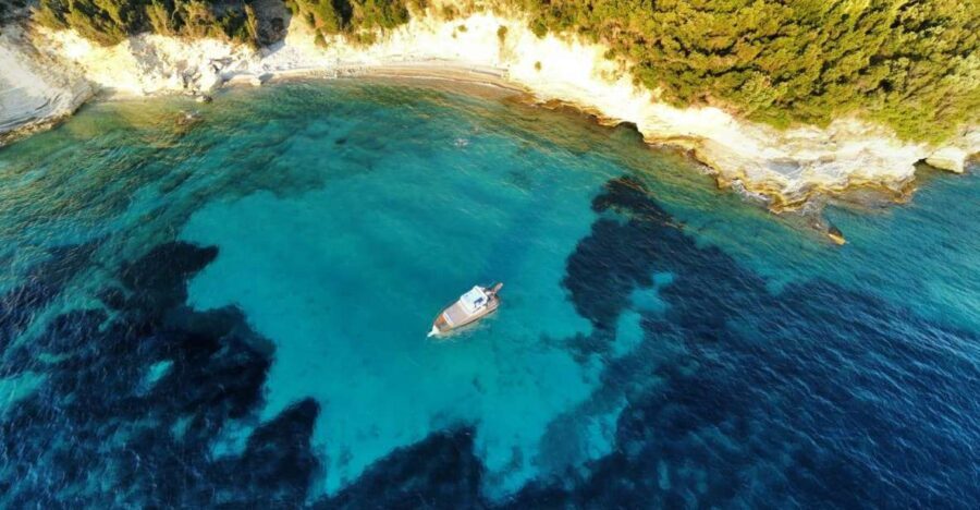 From Corfu: Private Cruise with Options, Snacks & Drinks