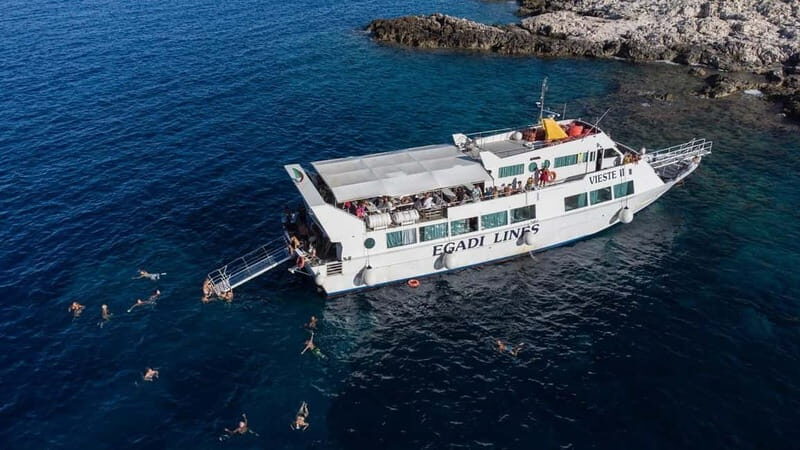 From Erice: Minicruise Favignana and Levanzo w/lunch