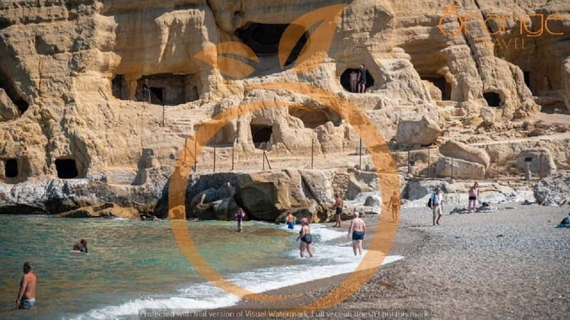 From Heraklion : Matala- Hippie's Beach Half-Day Tour