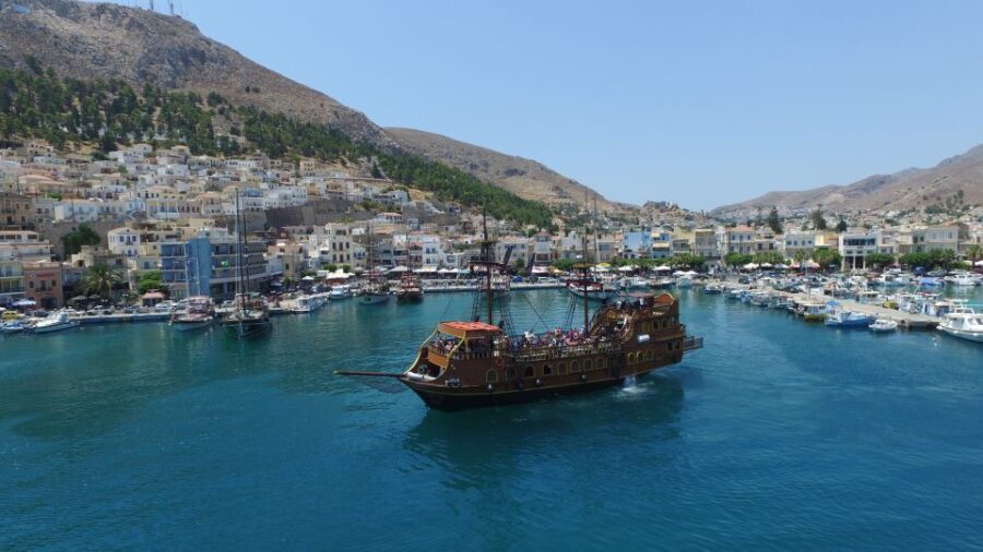 From Kos: 3-Island Pirate Cruise with Lunch and Waterslide