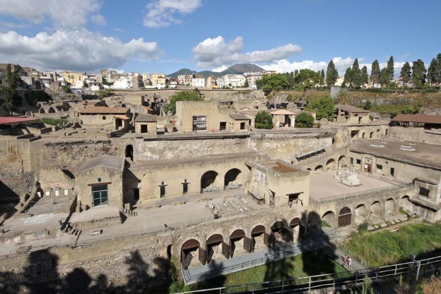 From Naples: Pompeii and Herculaneum Tour with Lunch