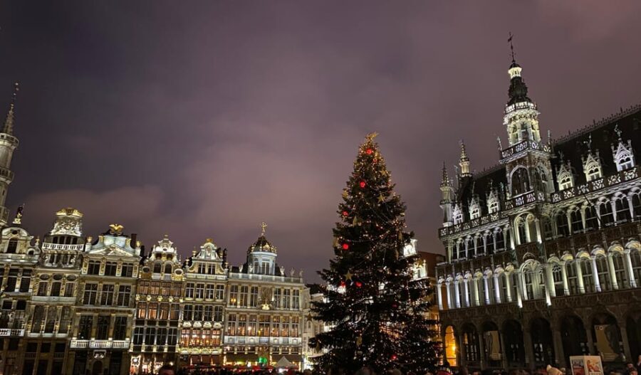 From Paris: Brussels Christmas Market, City Tour, ChocoStory