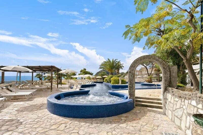 From Procida: Ischia Relax Thermal Park+ Visit to Sant Angelo+ Transfers