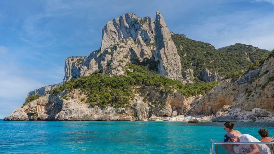 From Santa Maria Navarrese: Maxi dinghy tour in Orosei Gulf