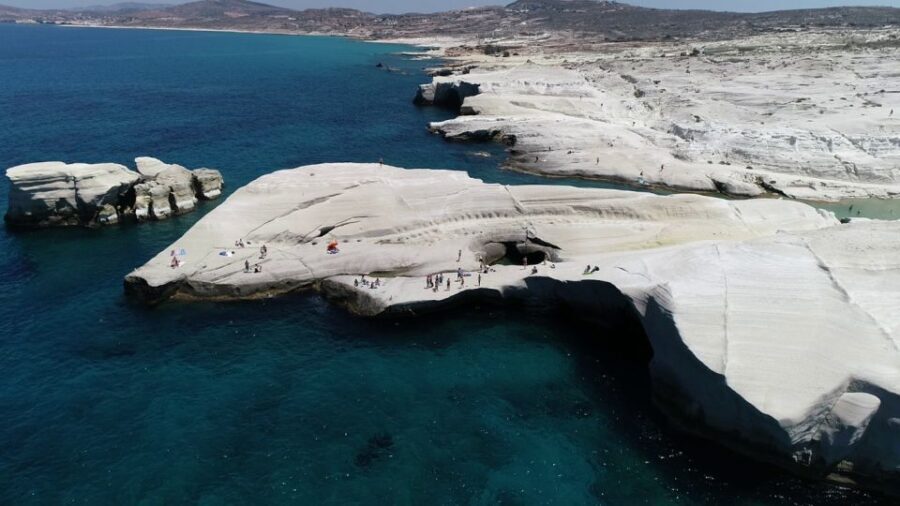 From Sifnos: Kimolos and North Milos Speedboat Tour